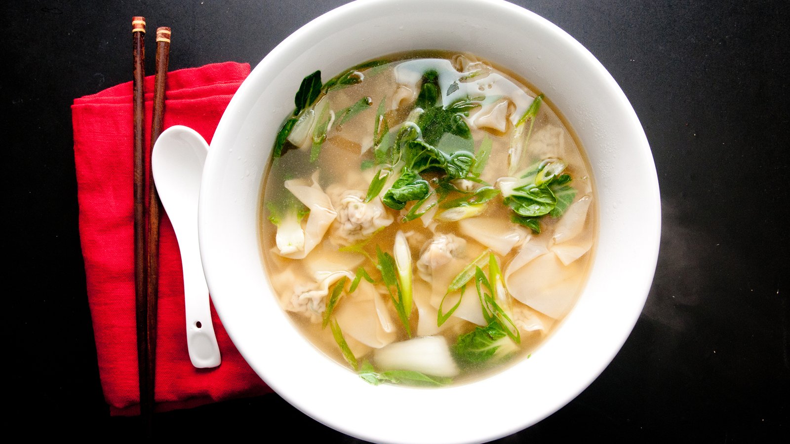 Wan Tan Nudelsuppe Wan Tan Suppe Rezept (Kaew Nam Moo)